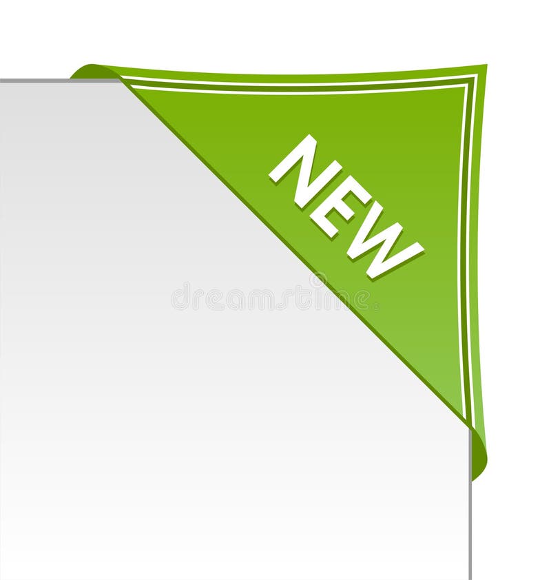 New Green Corner Business Ribbon Stock Vector - Illustration of fresh ...