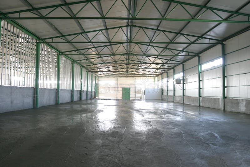 Hall of a factory stock photo. Image of building, rays - 7172218