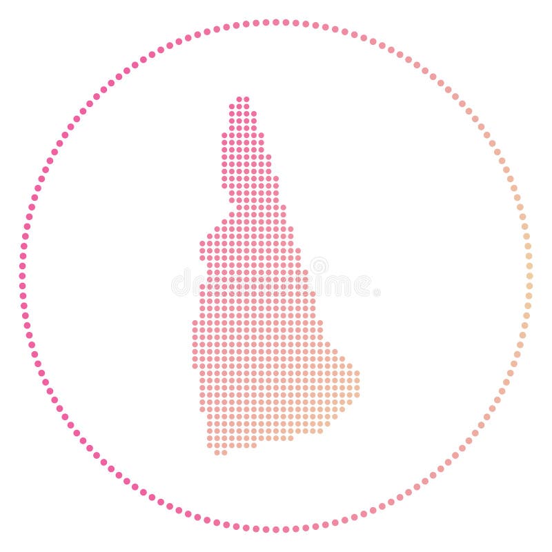 New Hampshire Digital Badge. Stock Vector - Illustration of background ...