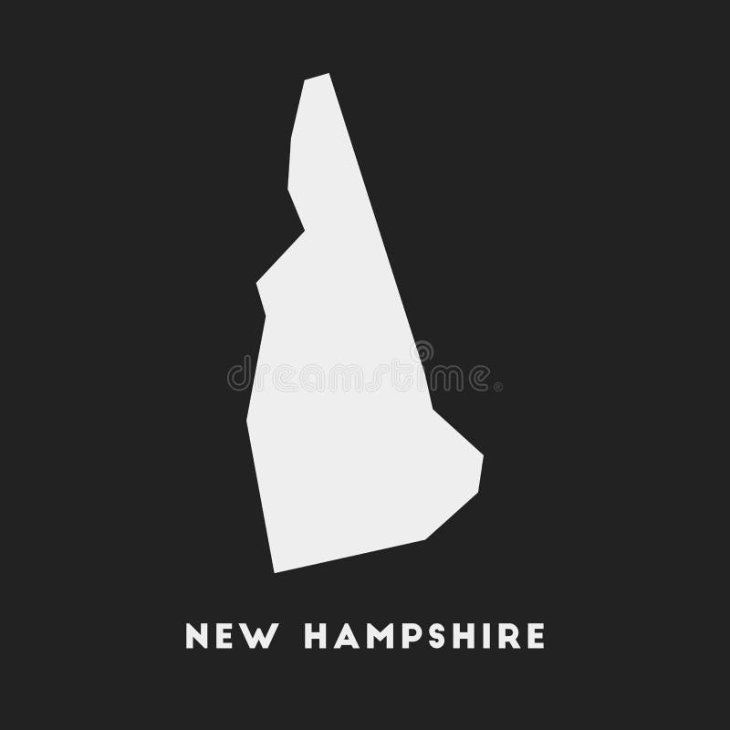 New Hampshire Map, Stylish Location Icon with New Hampshire Map and ...