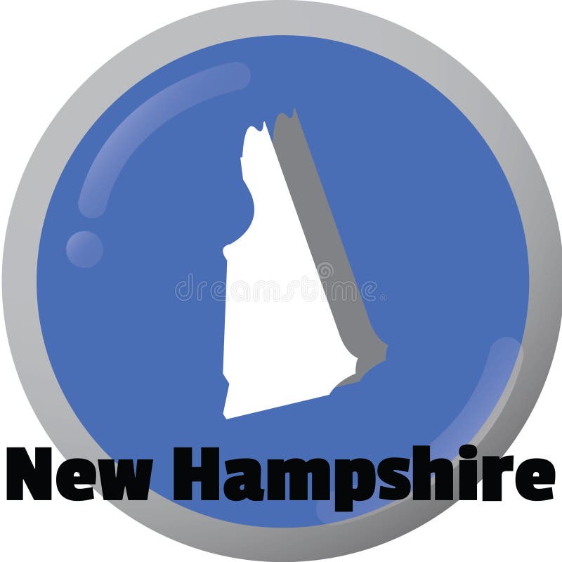 Us State Shapes New Hampshire Stock Illustrations – 11 Us State Shapes ...