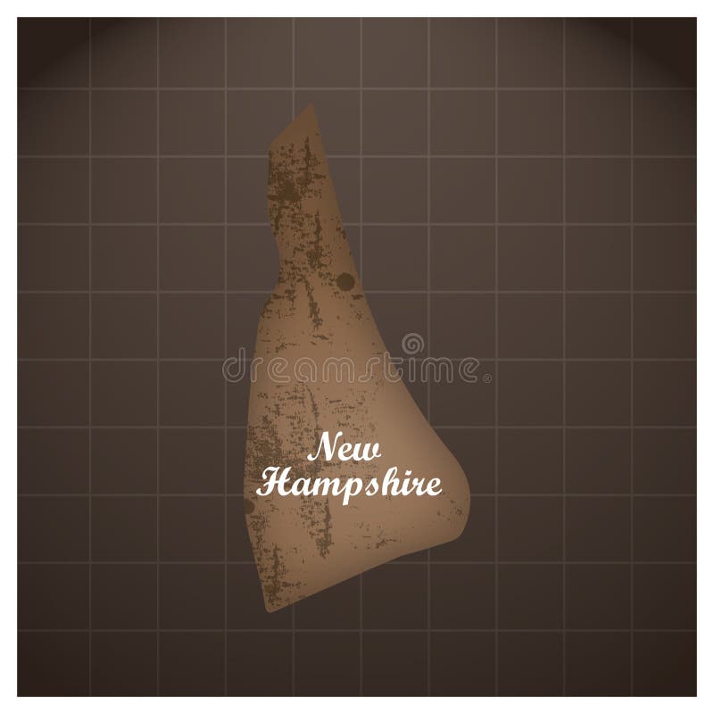 New Hampshire State Map. Vector Illustration Decorative Design Stock ...