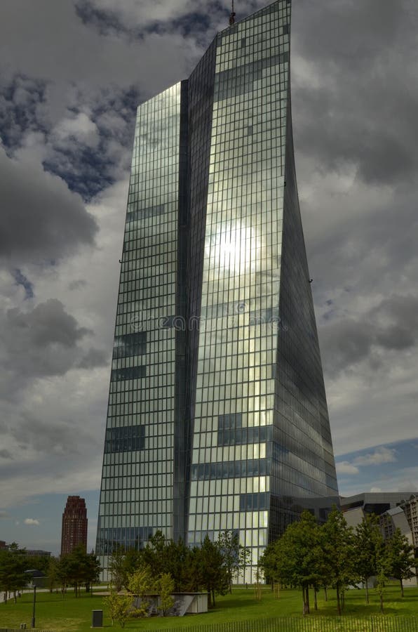 The New Headquarters of the ECB Editorial Image - Image of blue, center ...