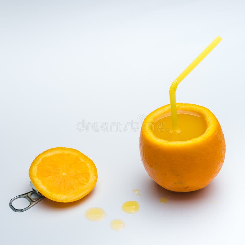 New Hi Tech Easy Opening Orange Drink Stock Photo - Image of drink ...