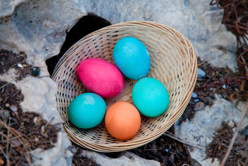 New hiding place stock photo. Image of dotted, eggs, april - 52111090