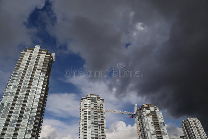 New high rise buildings stock photo. Image of large, construction ...