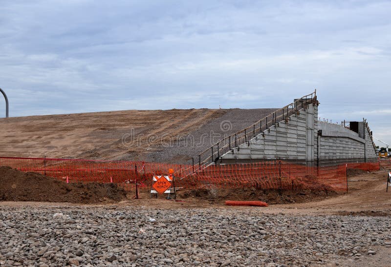 New Highway Under Construction in Arizona Stock Image - Image of ...