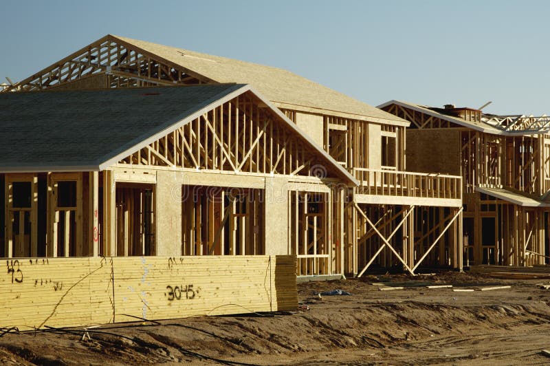 New Home Construction stock image. Image of roofing, house - 1408651
