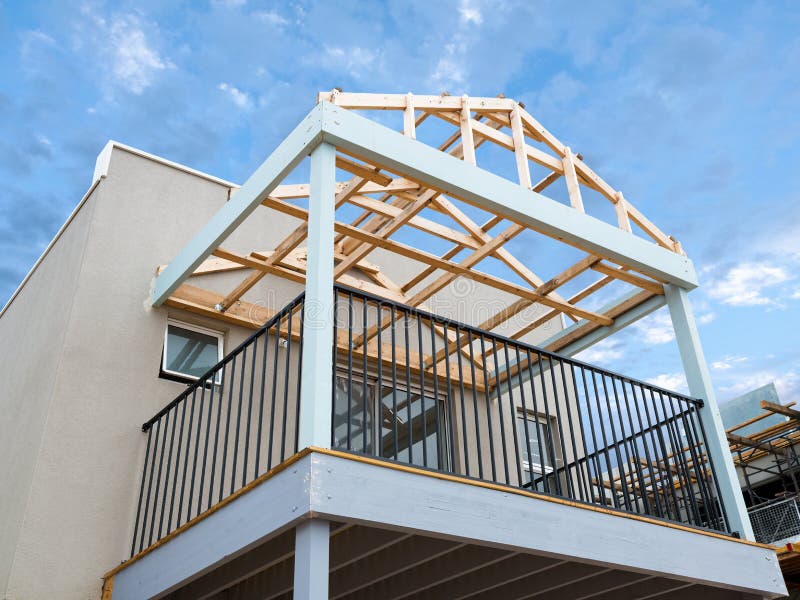 New Home Construction Framing Stock Photo - Image of lumber, frame ...