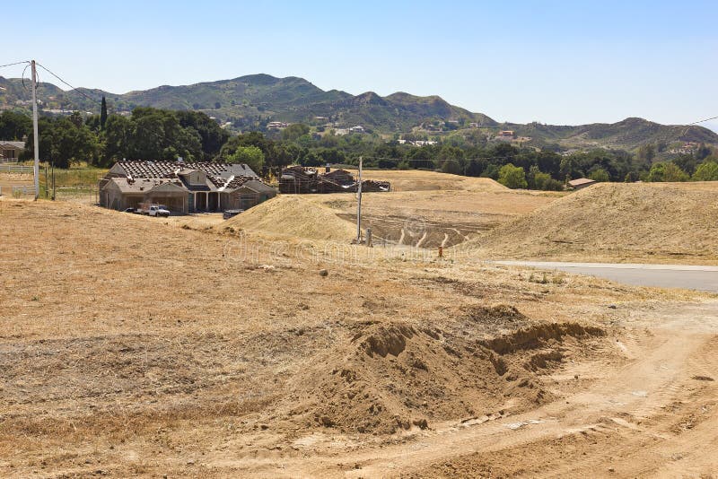 New Home Construction Site stock image. Image of carpentry - 39407839