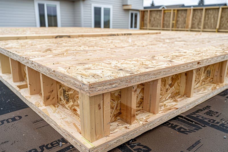 New Home Construction Sturdy Wooden Platform Base Frame Ready for ...