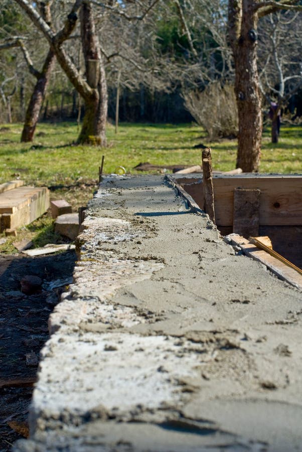 Continuous Footing Foundation Stock Image - Image of shuttering ...