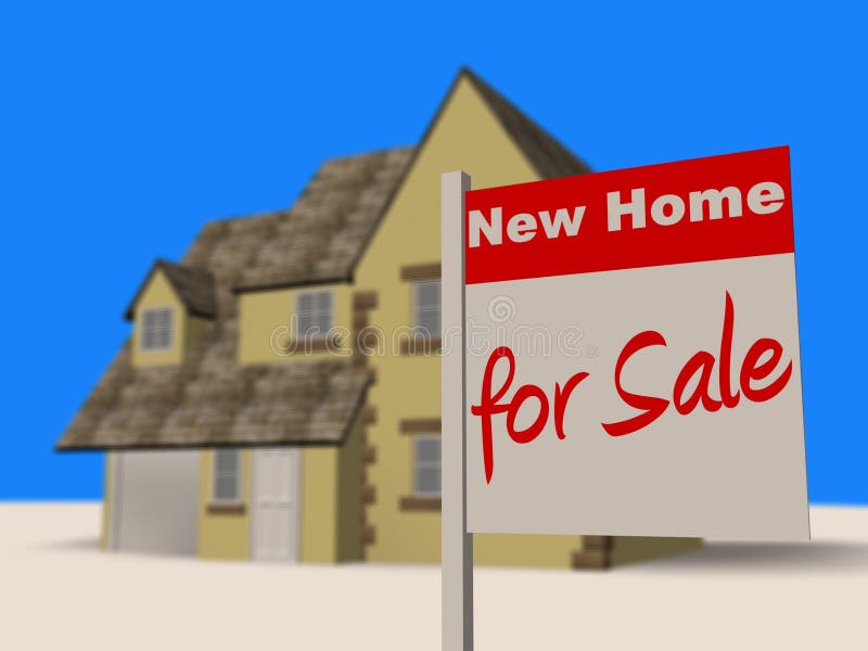 Dream Home for Sale. Real Estate, Realty, Realtor. Stock Image - Image ...