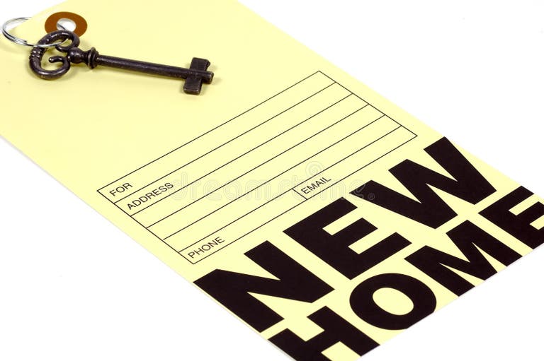 New Home Tag stock photo. Image of house, keyring, home - 239636