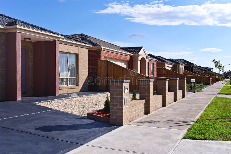 New homes stock photo. Image of living, landscaping, facade - 14120234