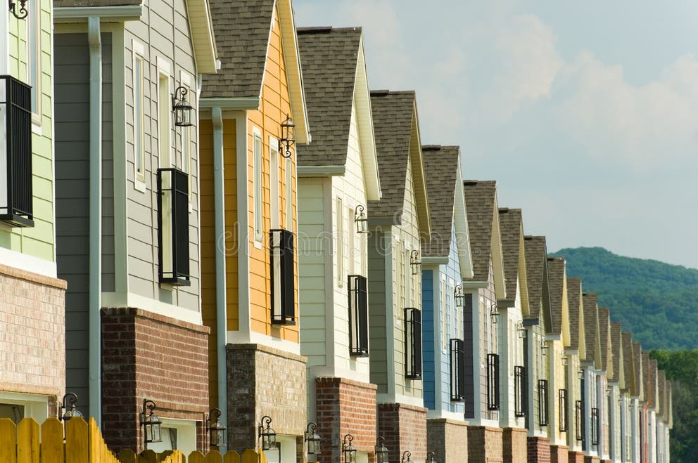 New homes stock photo. Image of vintage, dwellings, dwelling - 3060246