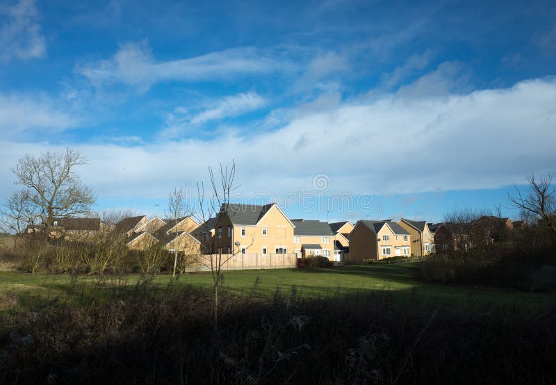 New homes stock image. Image of countryside, corby, sunlight - 49623979