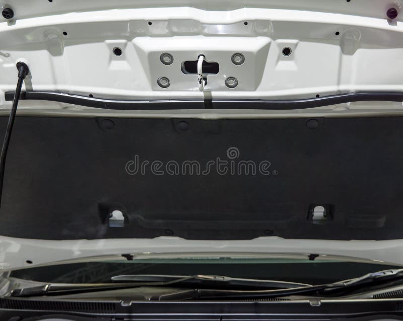 New Hood with the Lock Part. Stock Image - Image of abrasion, service ...