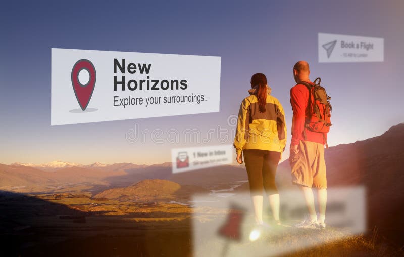 New Horizons Travel Explore Position Concept Stock Photo - Image of ...