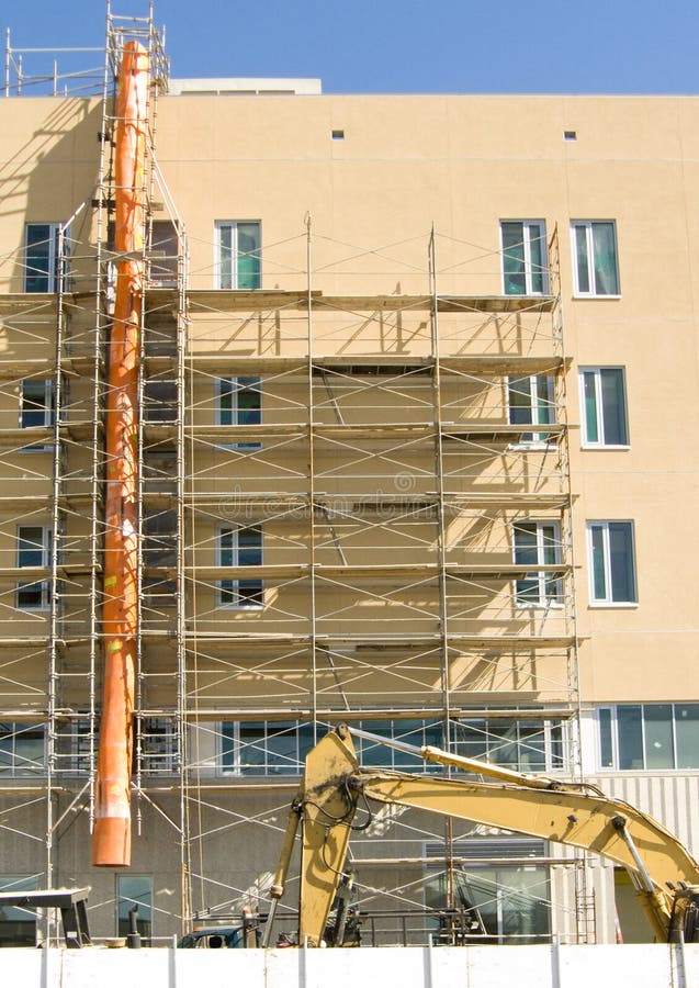 New Hospital Under Construction Stock Image - Image of boards, mover ...