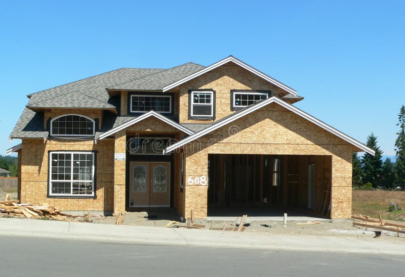 New House stock image. Image of framing, doors, home, real - 1043367