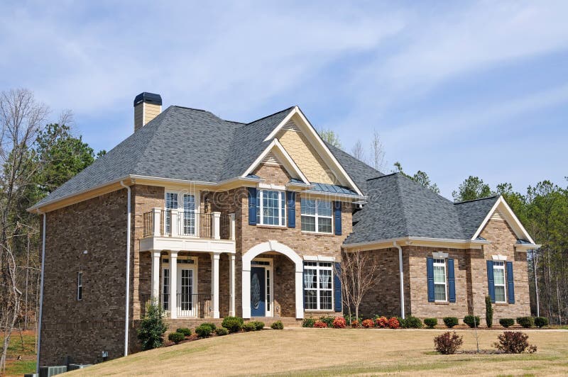 Upper class luxury home stock photo. Image of dream, neighborhood - 890646