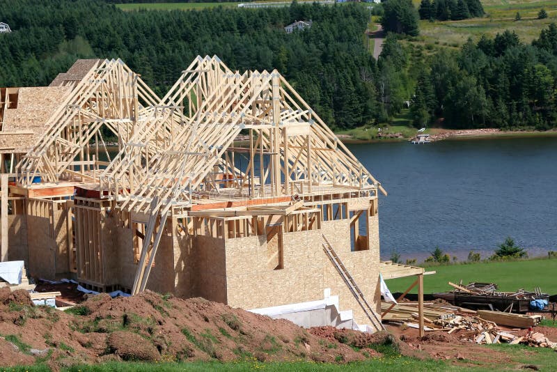 New House Construction 2 stock image. Image of board, work - 4427001