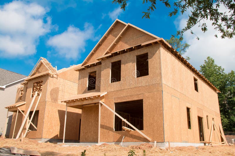 New House Construction stock photo. Image of exterior - 94823158