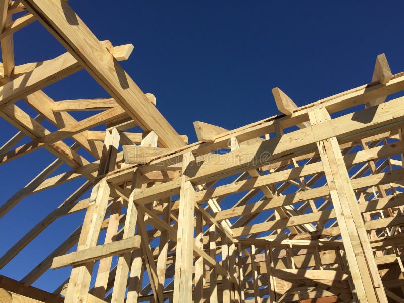 New House Construction Site Background Stock Photo - Image of erection ...