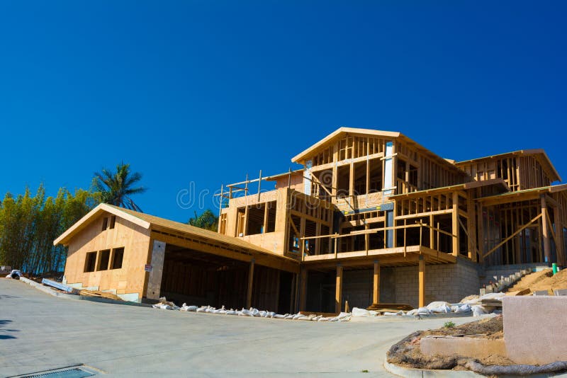 New house construction stock photo. Image of residential - 50623436