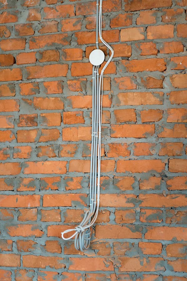 New house electrical work stock image. Image of cable - 107169603