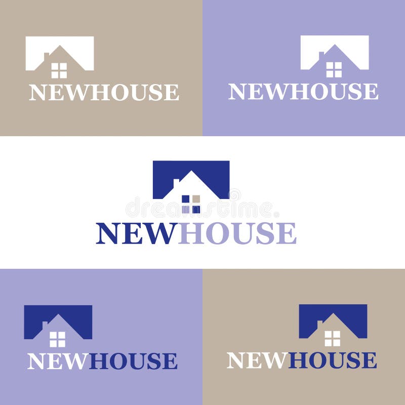 New House Logo, Vector Illustration. Stock Vector - Illustration of ...