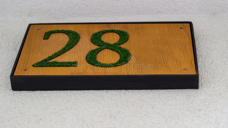 New House Number Twenty Eight Stock Image - Image of domestic, design ...