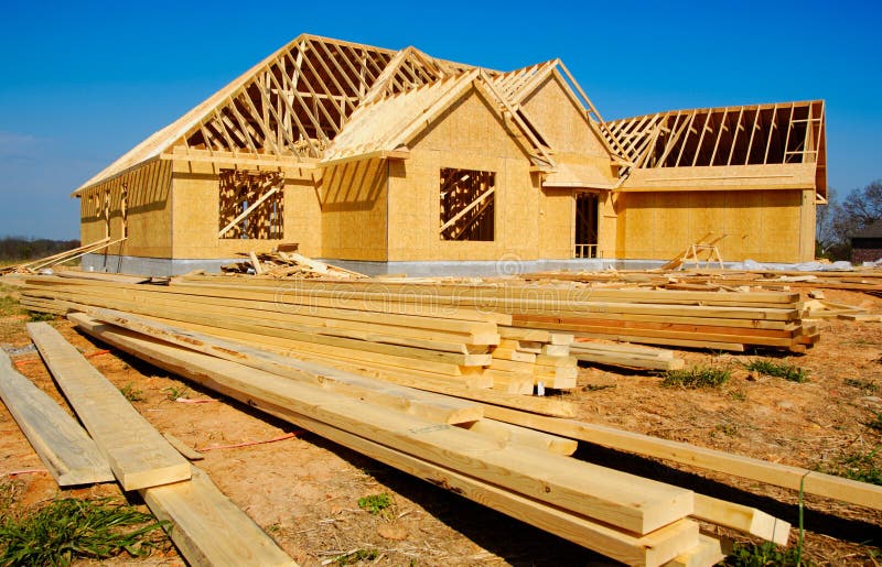 New House Construction stock photo. Image of construction - 20143772