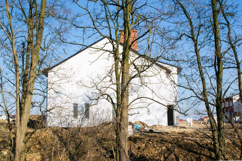 New house stock photo. Image of home, stem, natural, white - 39921698