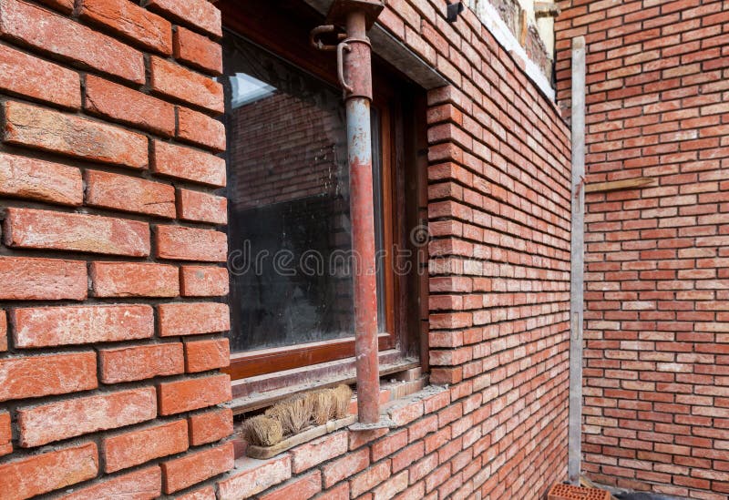 New house stock image. Image of corner, stone, steel - 47614879