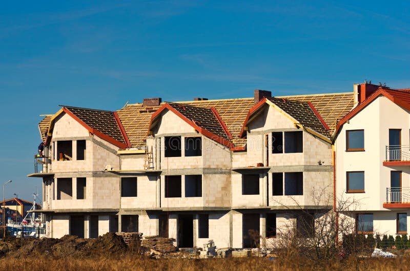New houses development stock photo. Image of residence - 30215760
