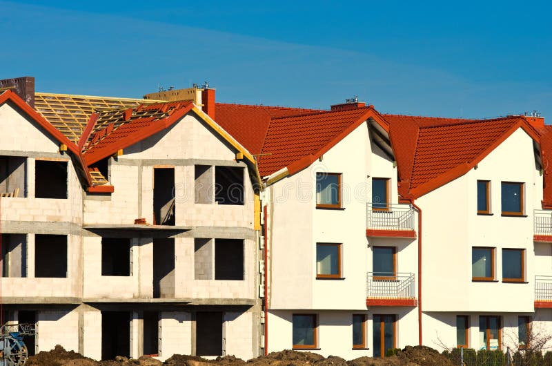 New houses development stock image. Image of facade, home - 30215817