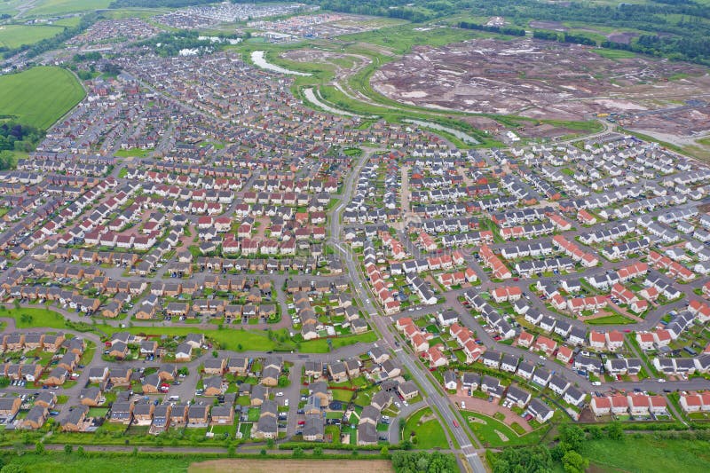 New Housing Development at Dargavel in Bishopton Stock Image - Image of ...