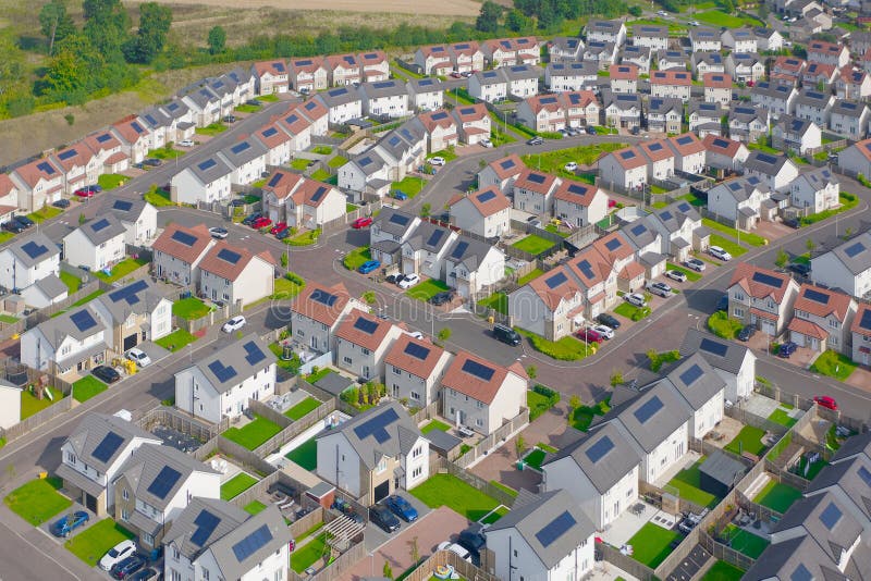 New Housing Development at Dargavel in Bishopton Stock Image - Image of ...