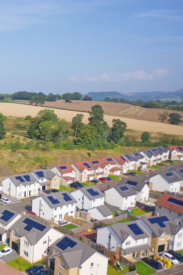 New Housing Development at Dargavel in Bishopton Stock Photo - Image of ...