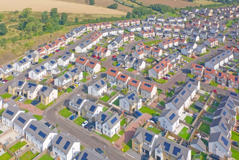 New Housing Development at Dargavel in Bishopton Stock Image - Image of ...
