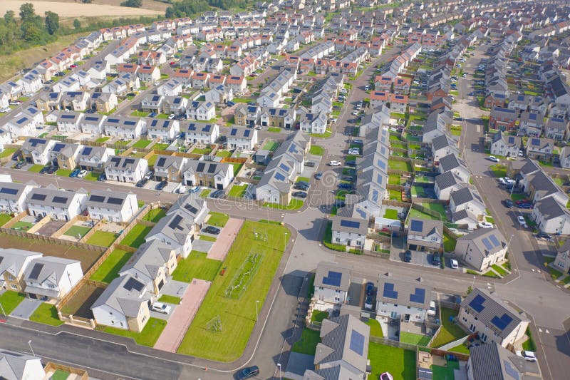 New Housing Development at Dargavel in Bishopton Stock Image - Image of ...