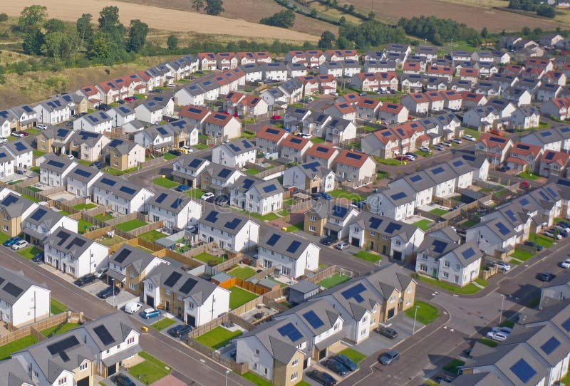 New Housing Development at Dargavel in Bishopton Stock Photo - Image of ...