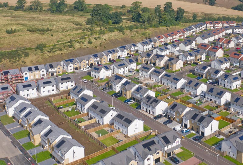 New Housing Development at Dargavel in Bishopton Stock Photo - Image of ...
