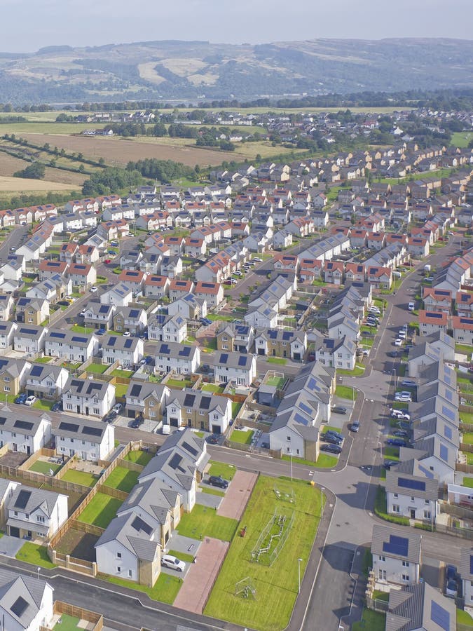 New Housing Development at Dargavel in Bishopton Stock Photo - Image of ...