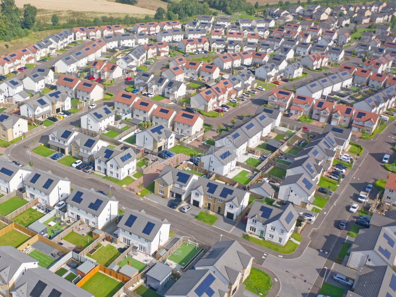 New Housing Development at Dargavel in Bishopton Stock Photo - Image of ...