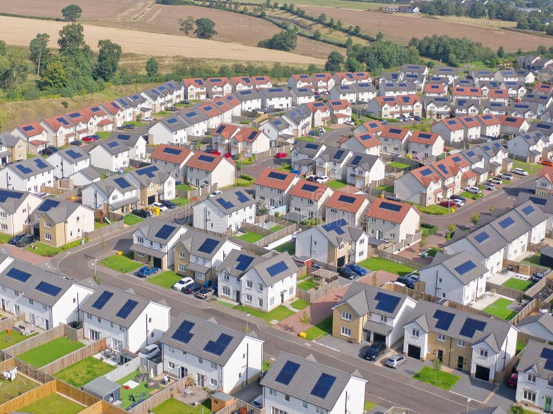 New Housing Development at Dargavel in Bishopton Stock Image - Image of ...