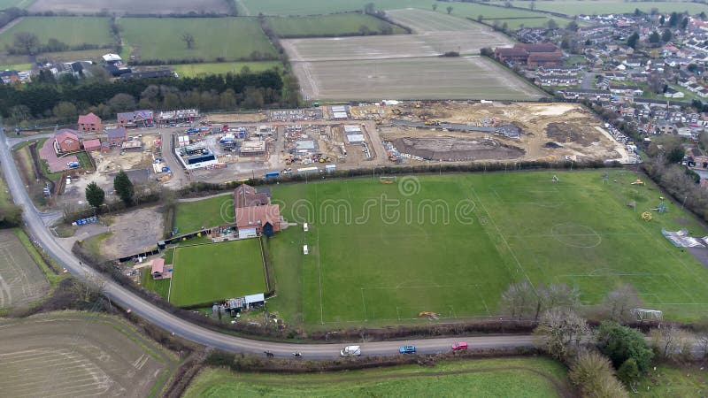 A New Housing Development in a Rural Village in Suffolk Stock Image ...