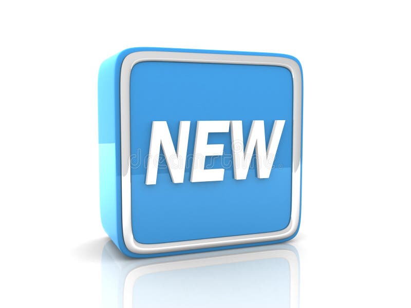 NEW button web glossy icon stock vector. Illustration of range - 19530532